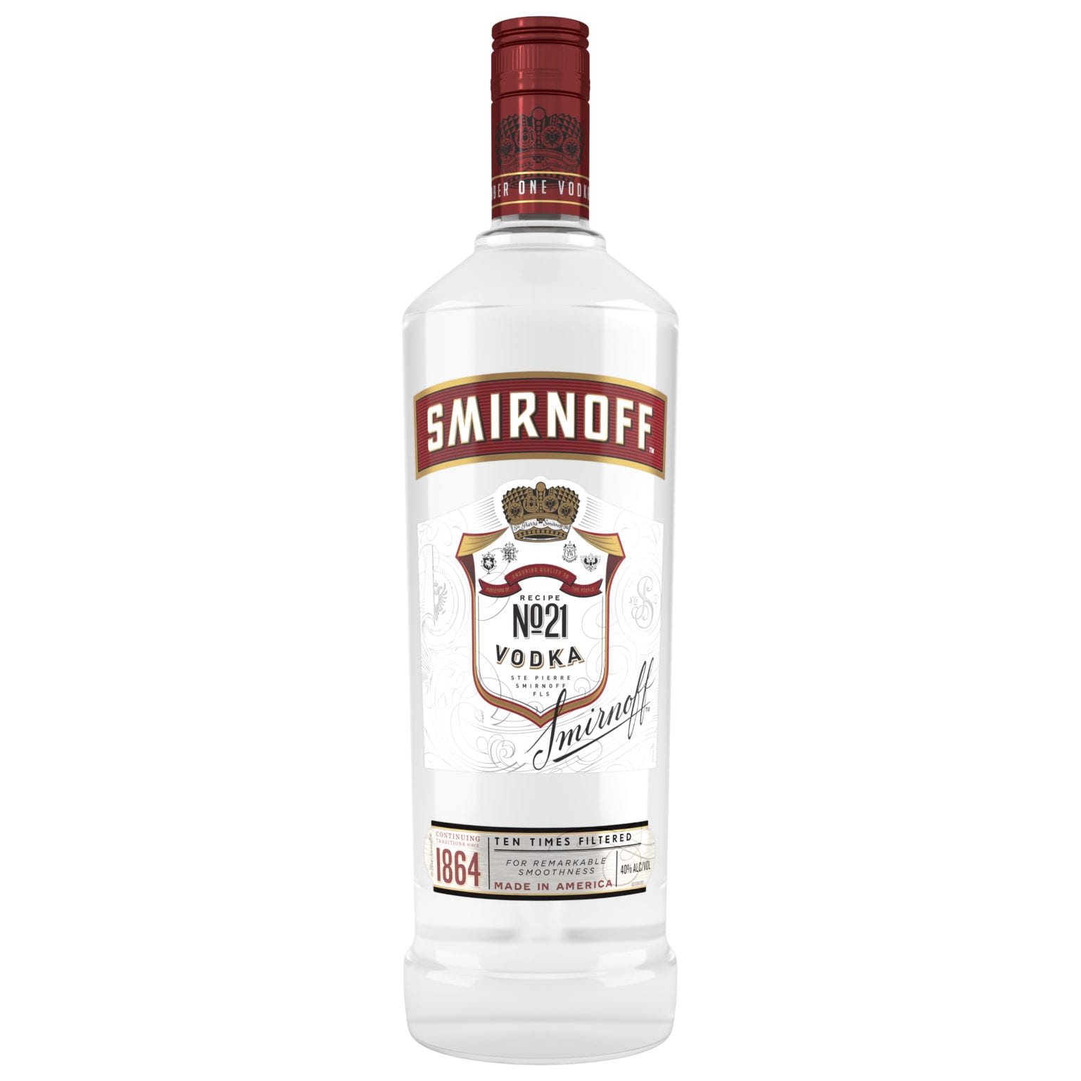 Smirnoff Red Label Vodka 80* - 1l | Colonial Spirits
